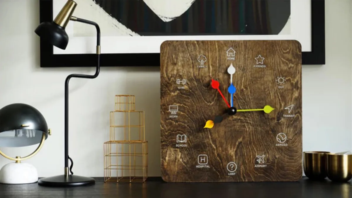 Idő helyett tartózkodási helyet mutat az Eta Clock - ORIGO