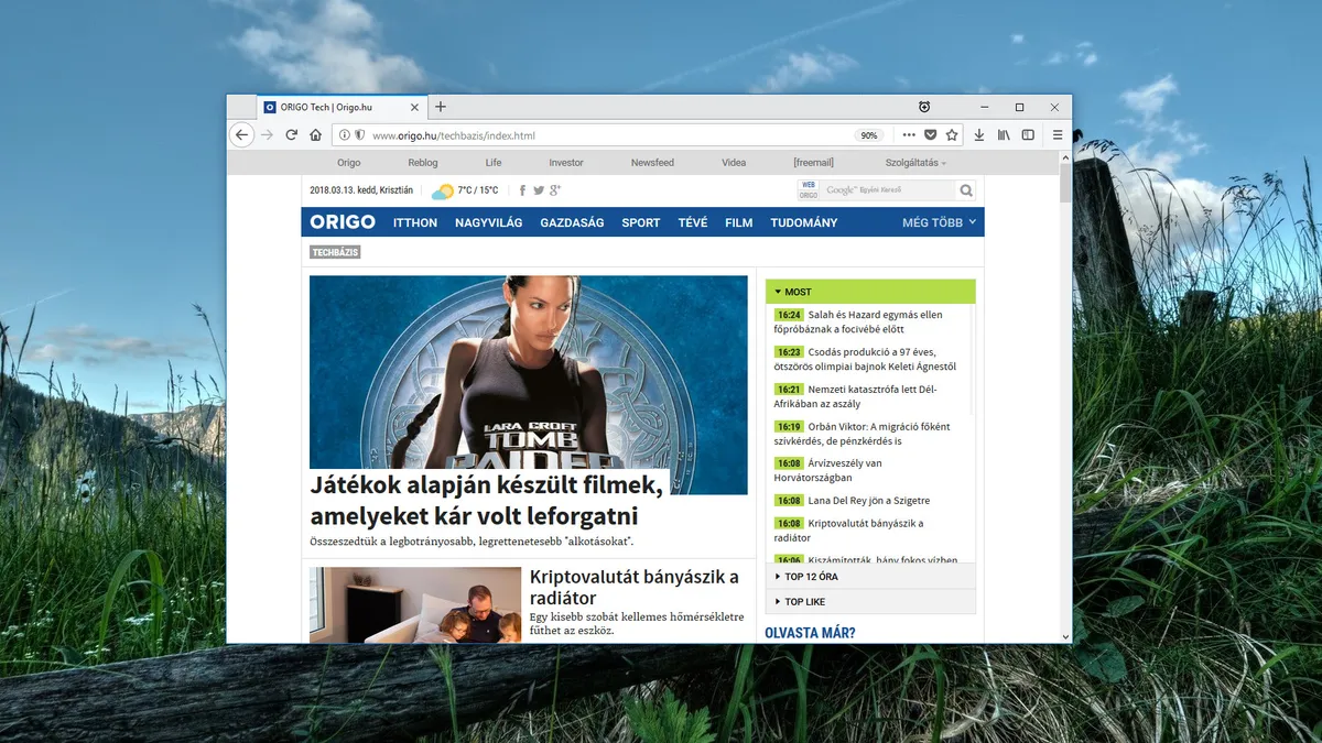 Megjelent a Mozilla Firefox 59 - ORIGO Megjelent a Mozilla Firefox 59 - ORIGO