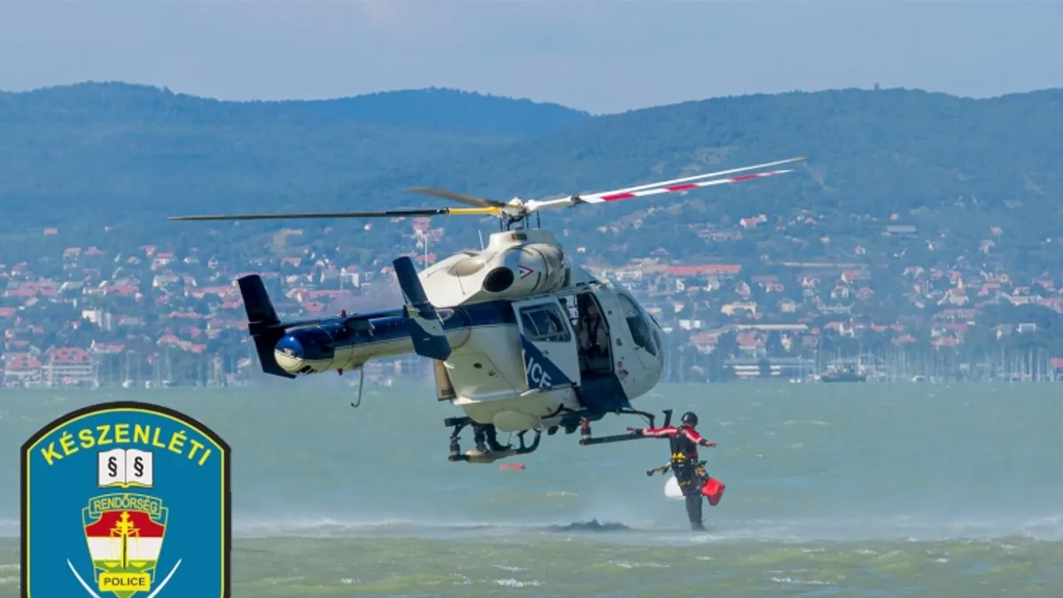 Lezuhant egy rendőrségi helikopter Zamárdi közelében - ORIGO