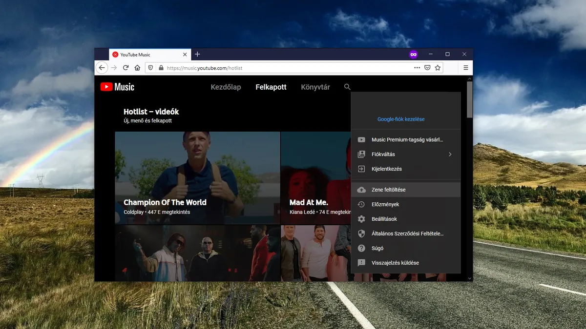 Zenefeltöltési funkciót kapott a YouTube Music - ORIGO