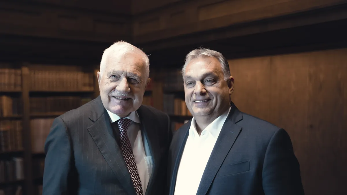 Orbán Viktor Václav Klaus volt cseh államfővel tárgyalt - ORIGO