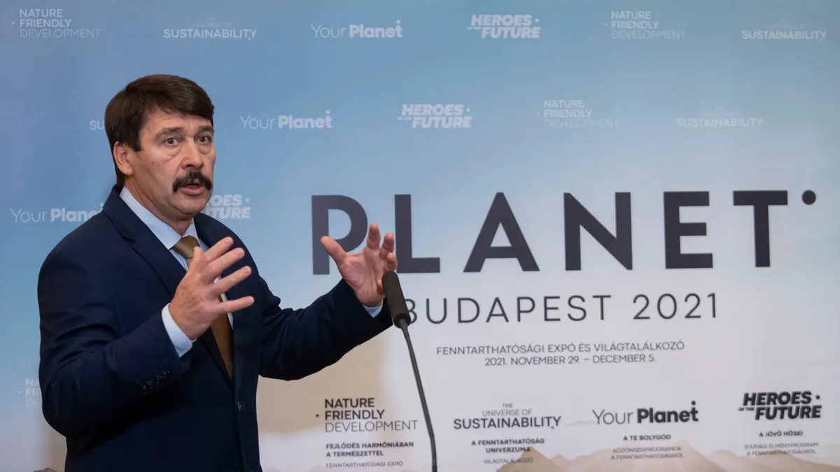 Áder János: A cselekvés lehetőségeit mutatja meg a Planet 2021 - ORIGO