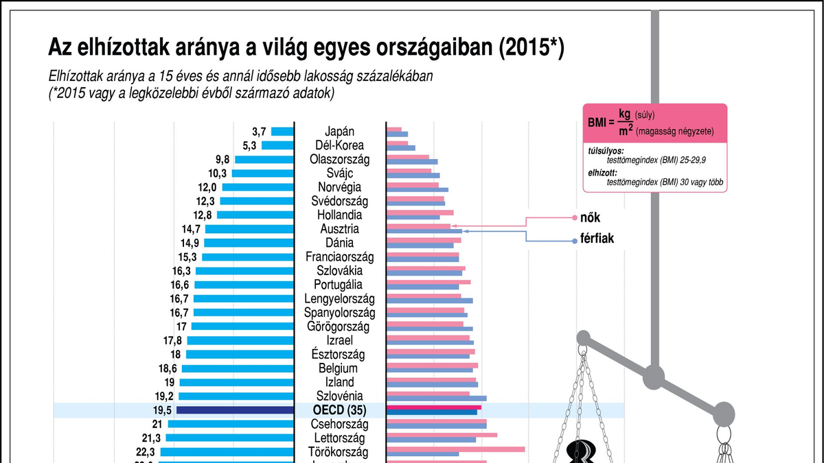 Nagyon sok az elhízott ember a fejlett országokban - ORIGO