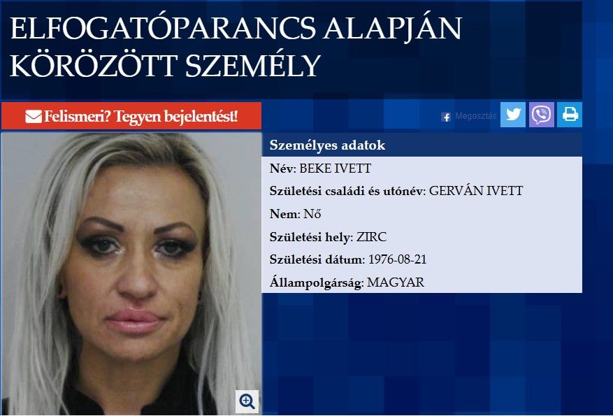 Súlyos bűncselekmény miatt keresi a rendőrség az egykori magyar ...